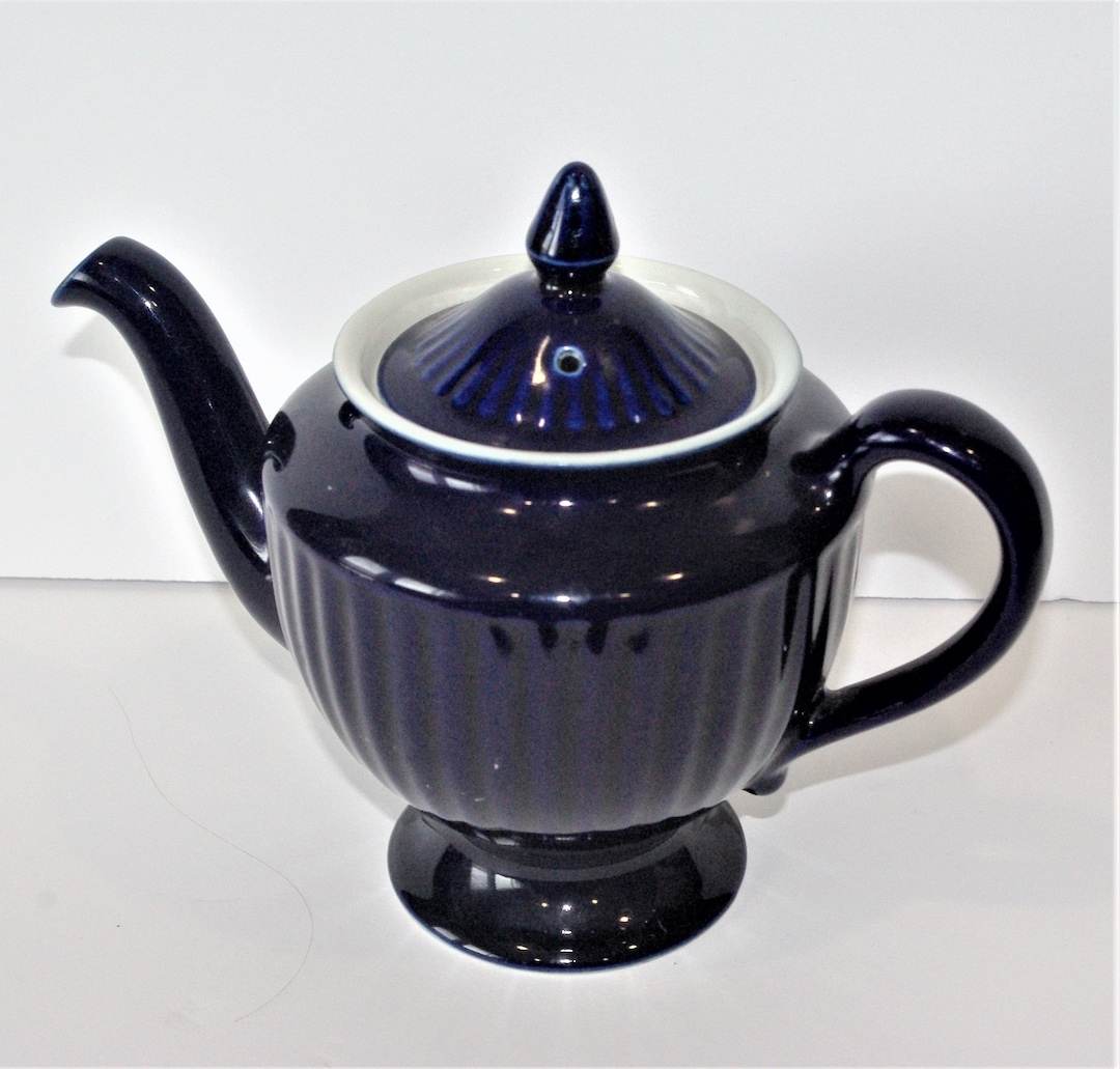 Vintage Hall Cobalt Blue Teapot, 6 Cup, Made in USA - Etsy