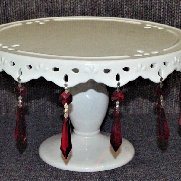 White Cake Plate - Etsy