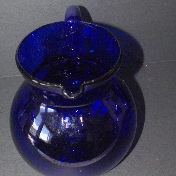 Cobalt Blue Pitcher - Etsy