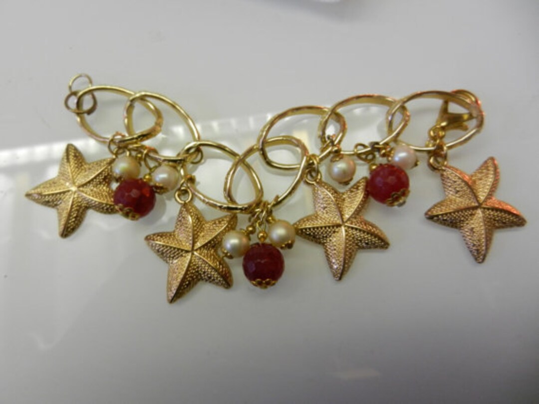 Jewelry, Bracelet Vintage 1970 Beautiful and Glamorous starfish, Pearls ...