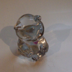 Vintage Fenton Paperweight Bear Figurine Marked With Label - Etsy