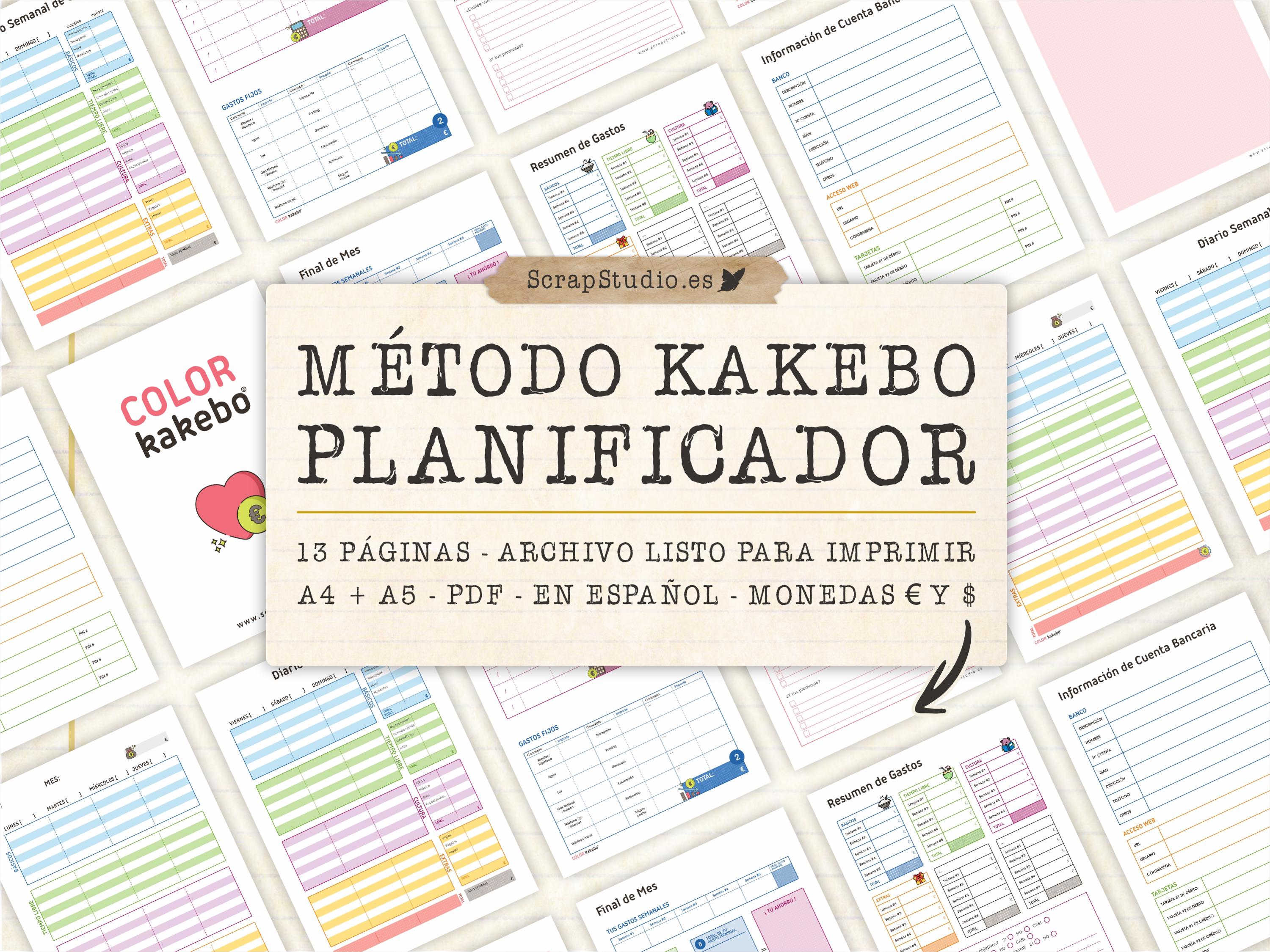 Kakebo Method Budget Planner – Printable Money Organizer in Spanish ...