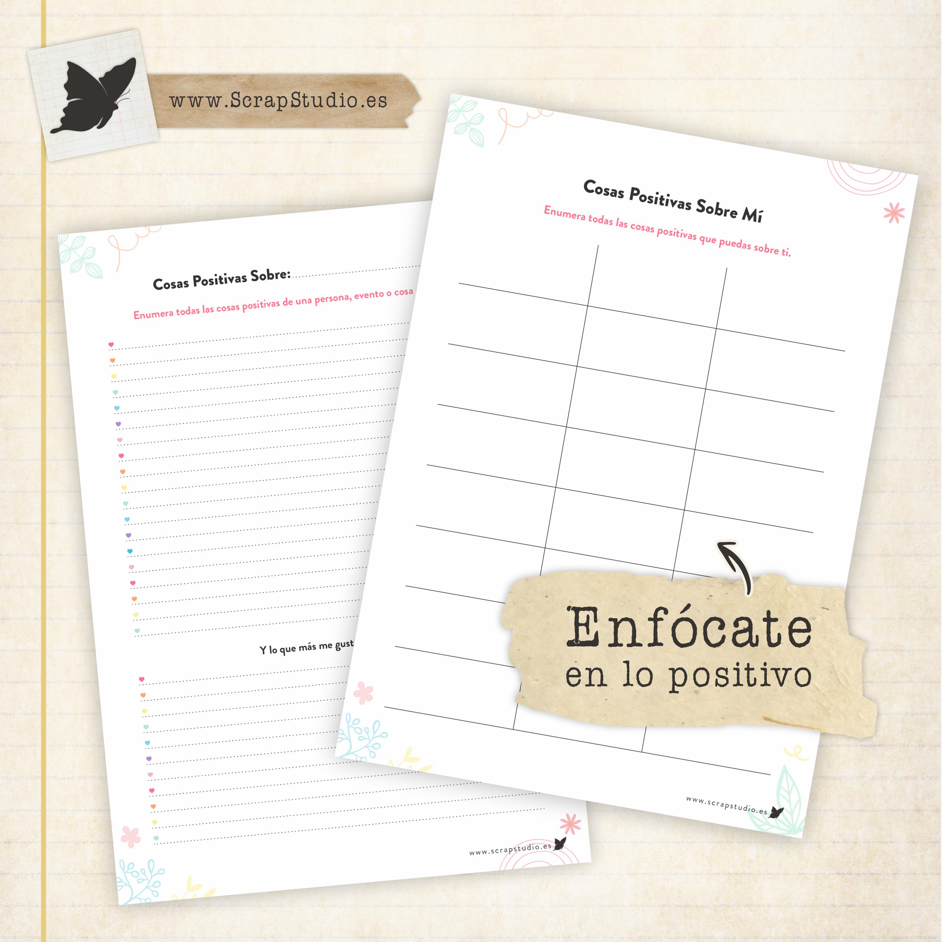 Printable PDF A4-A5 Positivity Journal, Mindfulness Planner ...