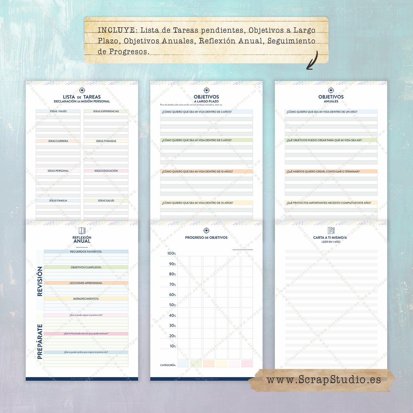 Project Planner Bundle PDF A5 Printable, Turns Objectives Into Tasks ...