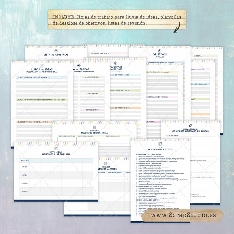 Project Planner Bundle PDF A5 Printable, Turns Objectives Into Tasks ...