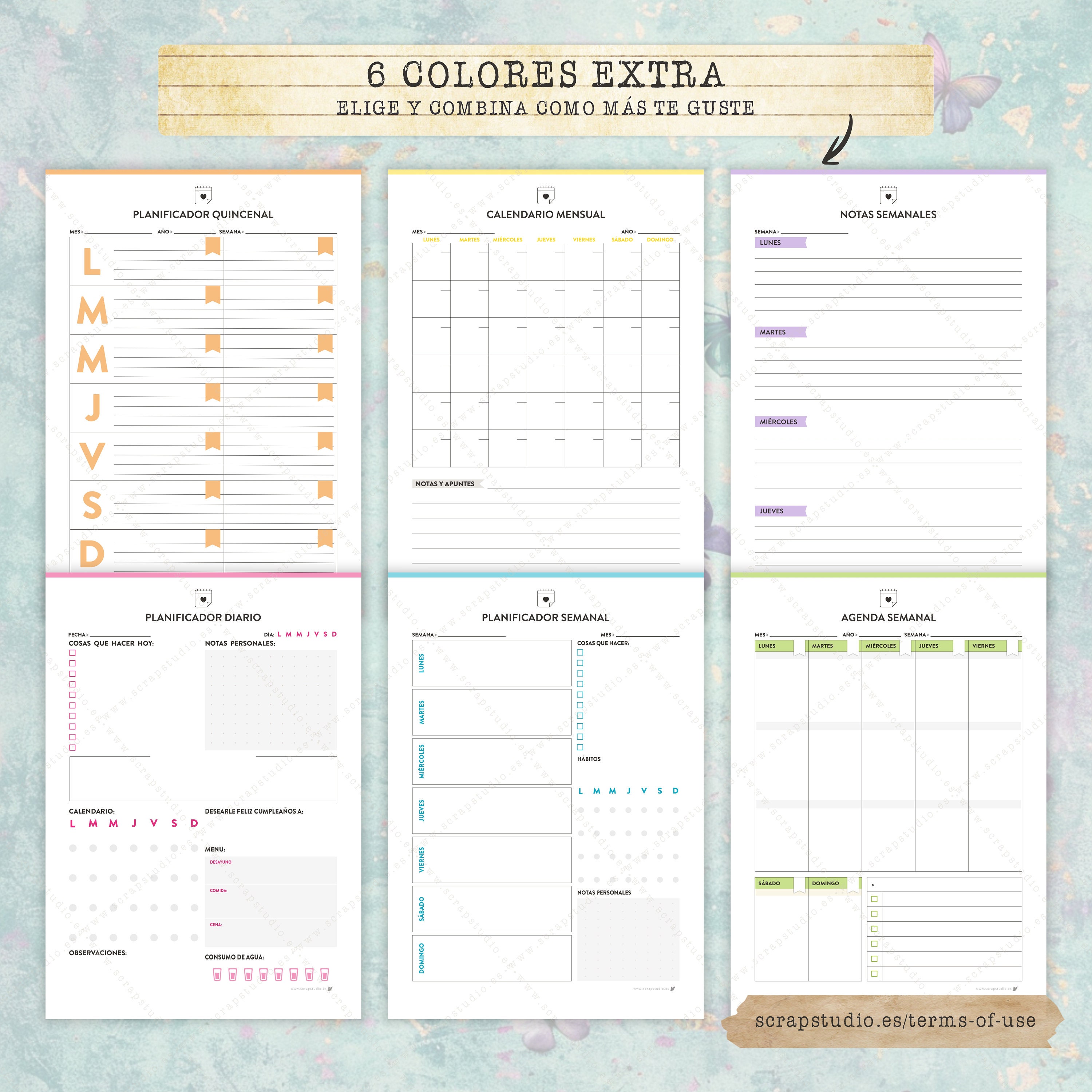 A4-A5 PDF Life Planner, Printable Life Planner, Life Folder, Household ...