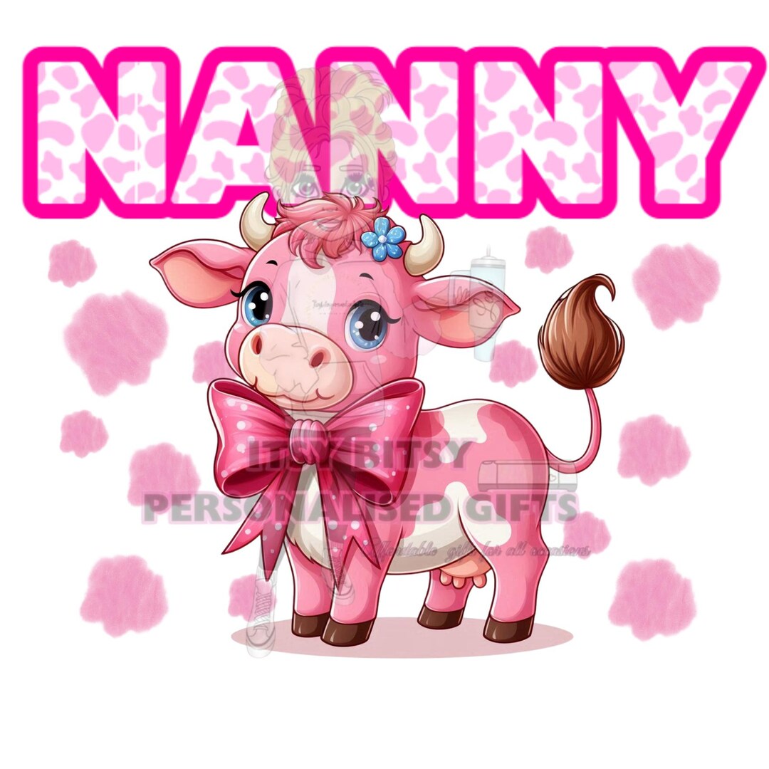 Nanny Pink Cow Png , Sublimation, Clipart , Png Design - Etsy