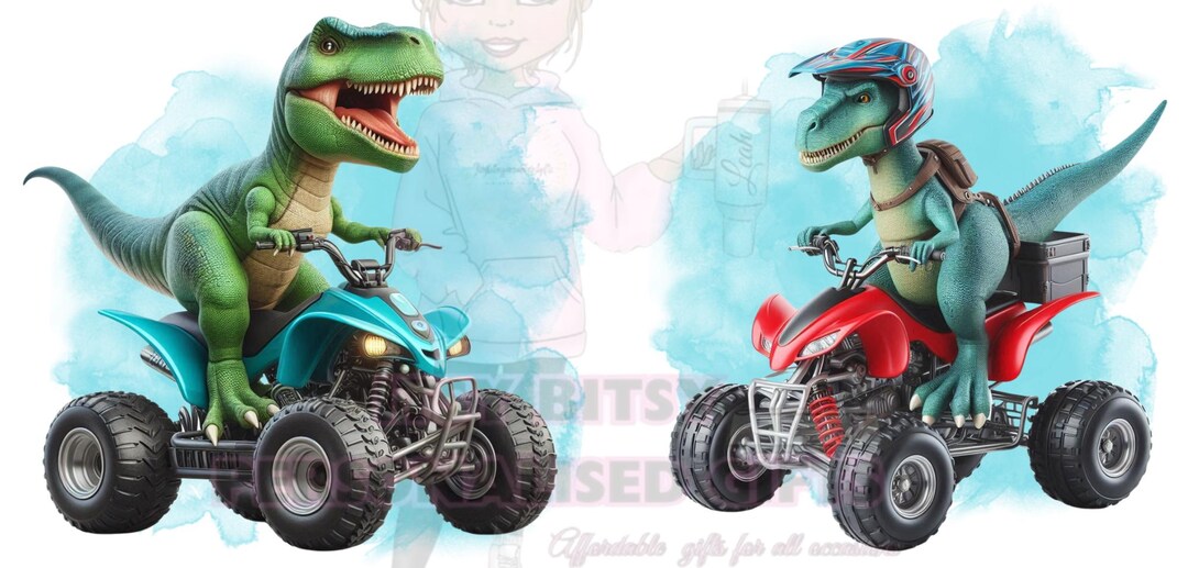Dinosaur Quad 16oz Wrap Png Download Uv Dtf Sublimation - Etsy