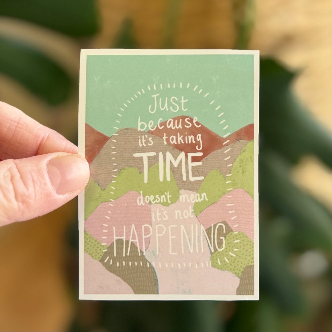 Taking Time Quote Vinyl Sticker - Etsy