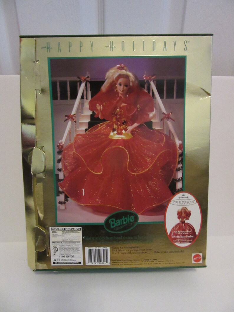 1993 Happy Holidays Special Edition Barbie Christmas Mattel - Etsy
