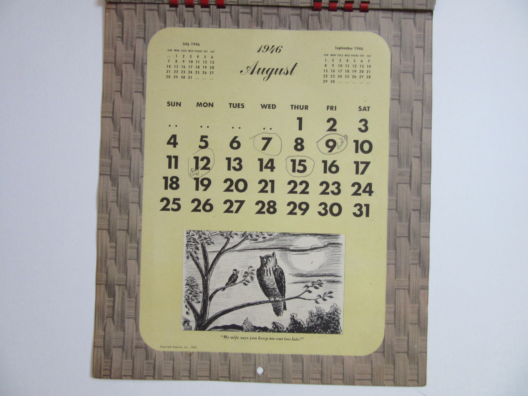 Vintage Esquire's 1946 Varga Calendar Yearbook Pinup Girl Cheesecake ...