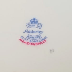 Vintage Adderley Meadosweet Replacement Pieces, Bone China Made in ...