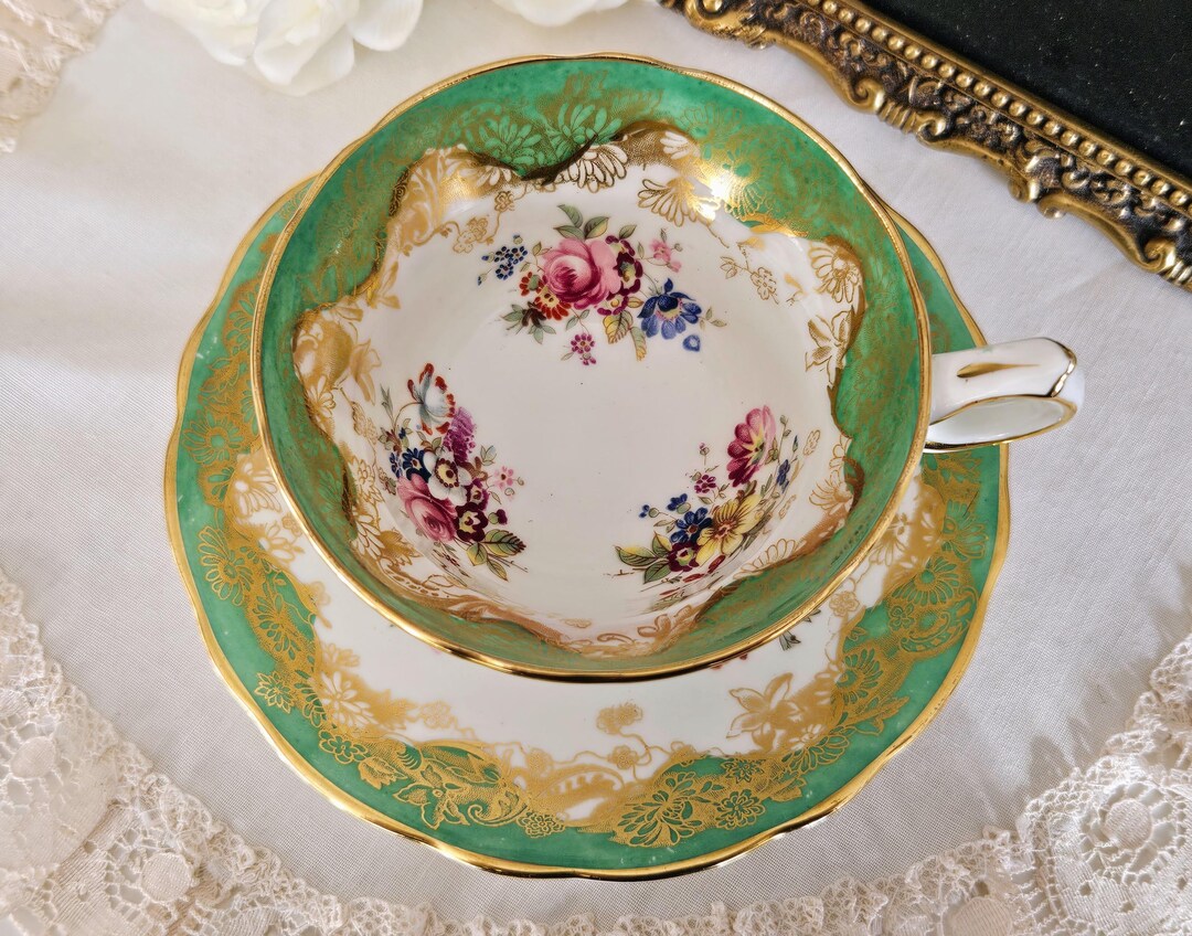 Vintage Hammersley Teacup and Saucer Set, Bone China Made in England ...