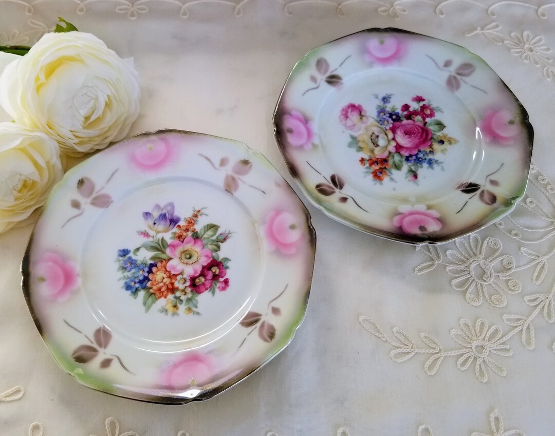 Set of 2 Vintage Cake/bread & Butter Plates Made in Bavaria, Germany ...