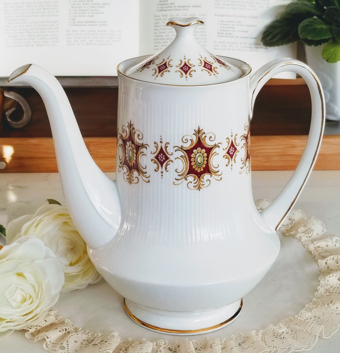Vintage Paragon Flamenco Teapot/coffee Pot, Bone China Made in England ...