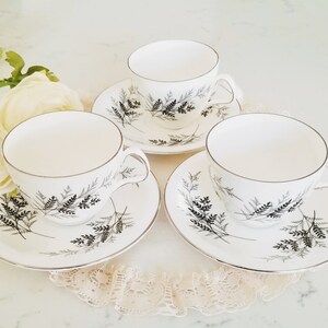 Set of 3 Vintage E.B. Foley Numbered Teacup and Saucer Sets | Etsy