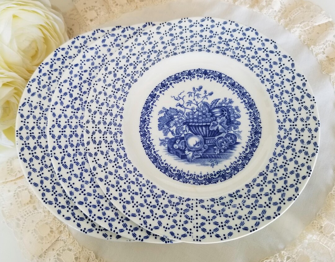 Set of 3 Vintage Empire Porcelain Co. Beverley Cake/bread and Butter ...