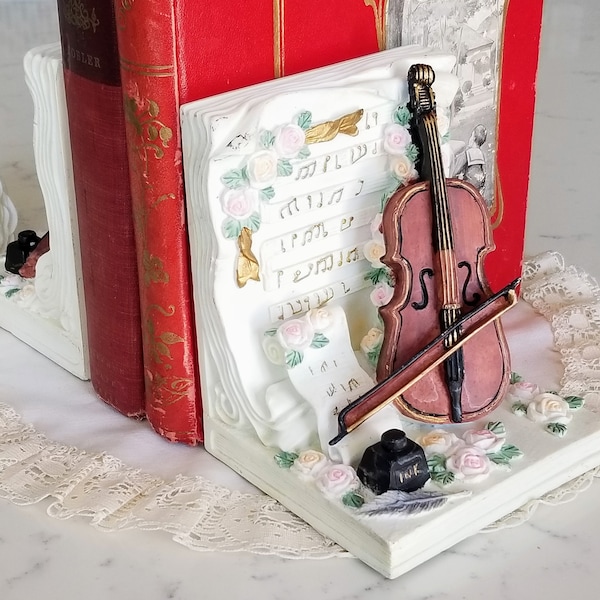 Bookends Music Violin - Etsy