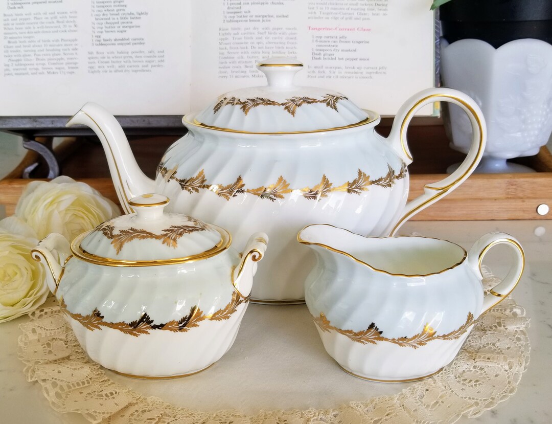 Vintage E.B. Foley Wyvern Tea Set, Bone China Made in England, Teapot ...
