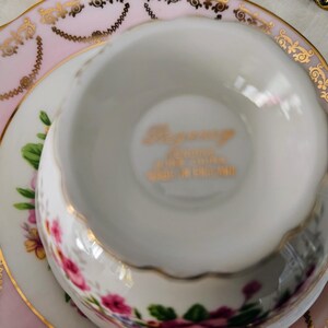 Vintage Regency Teacup and Saucer Set, Bone China Made in England ...