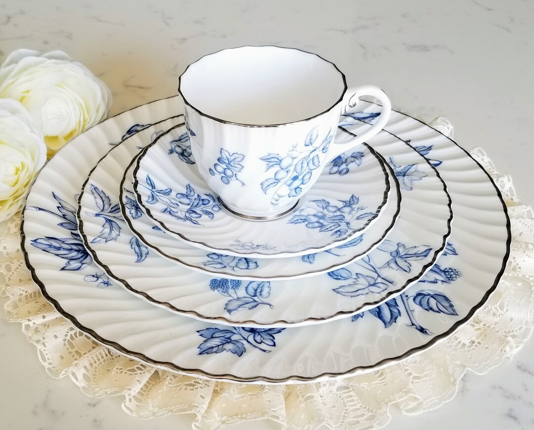 Vintage Royal Worcester Charmion 5 Pieces Place Settings, Bone China ...