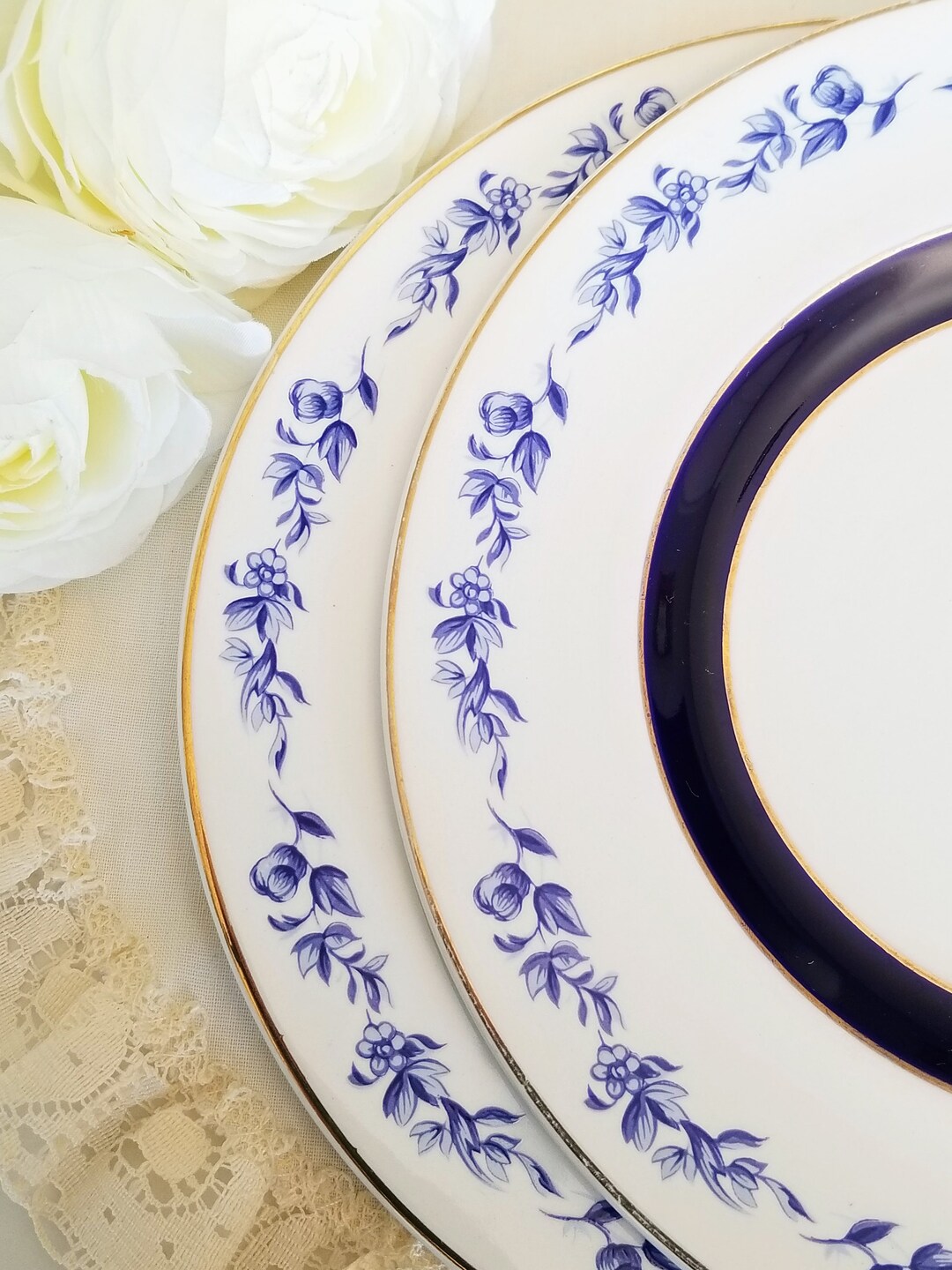Set of 2 Vintage Simpsons Chinastyle Pall Mall 8'' Salad Plates, Made ...