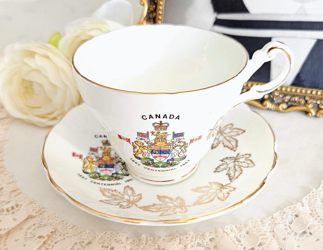 Royal Darwood Teacup and Saucer Set, Bone China Made in England, Canada ...