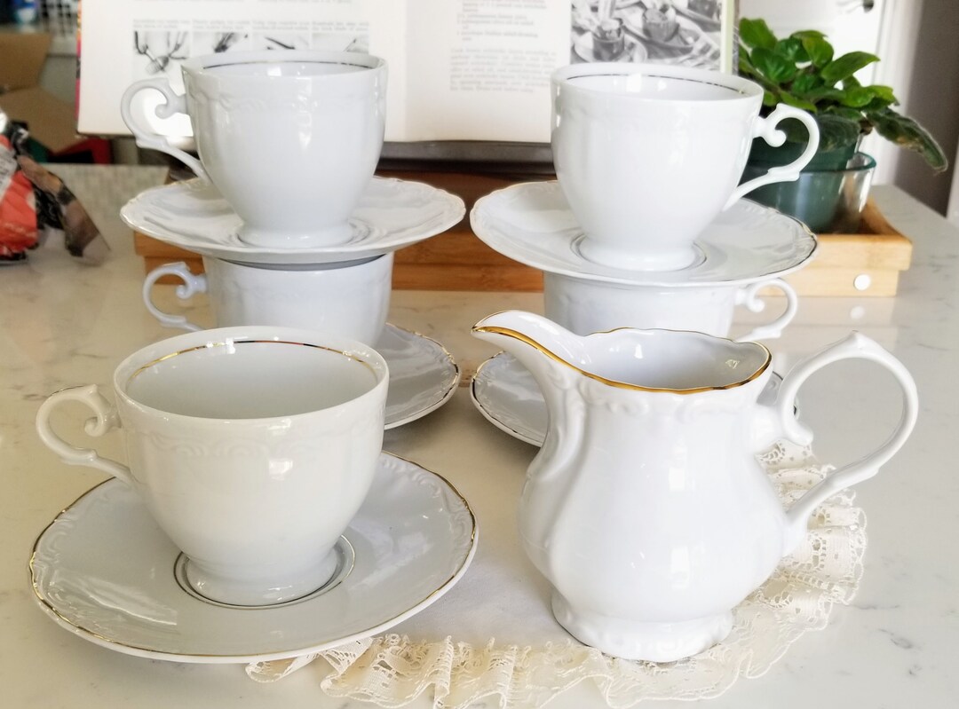 Vintage Tea Set for 5 Crown Regent Tea Set Made in Romania - Etsy