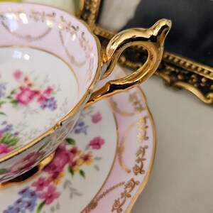 Vintage Regency Teacup and Saucer Set, Bone China Made in England ...