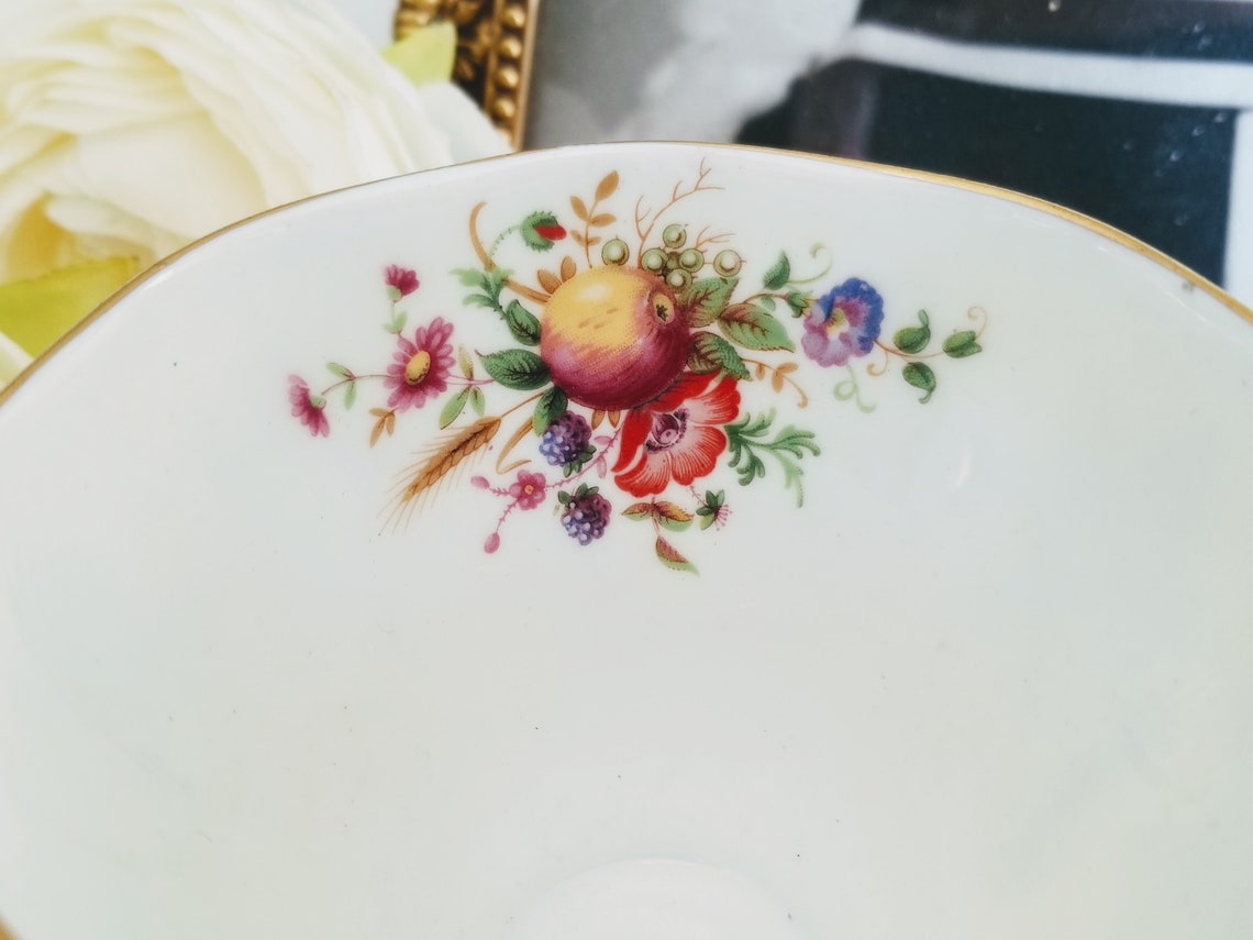 Vintage E.B. Foley Teacup and Saucer Set Bone China Made in | Etsy