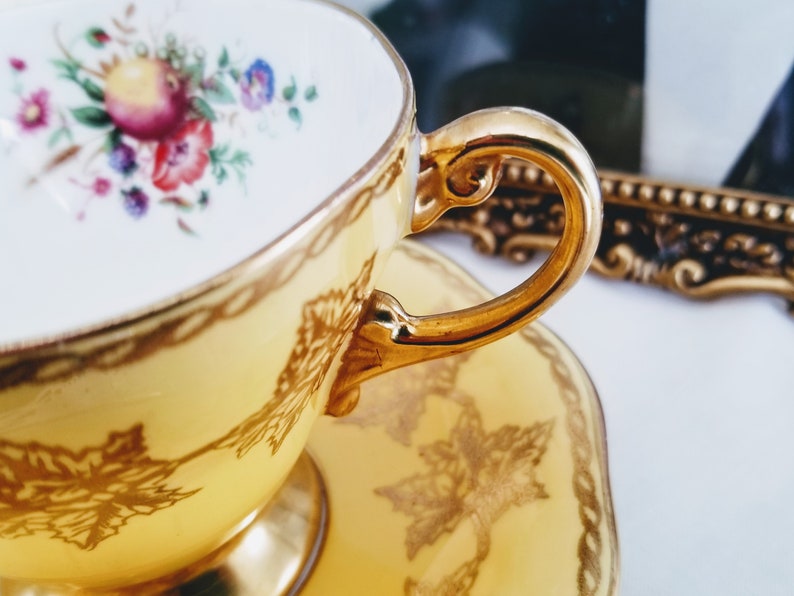 Vintage E.B. Foley Teacup and Saucer Set Bone China Made in - Etsy