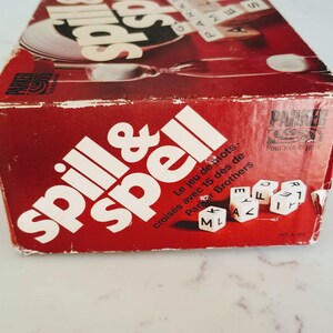 Vintage 1975 Crossword Game, Spill & Spell, Parker Brothers ...