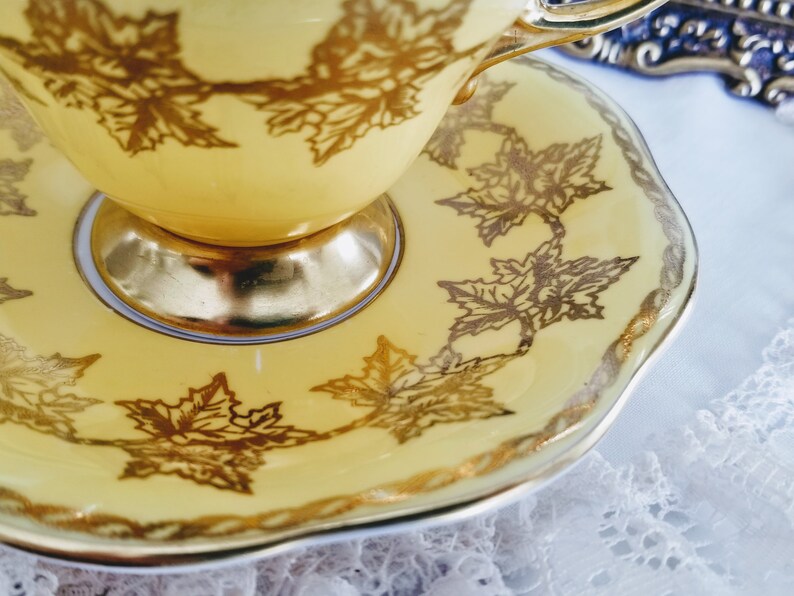 Vintage E.B. Foley Teacup and Saucer Set Bone China Made in - Etsy