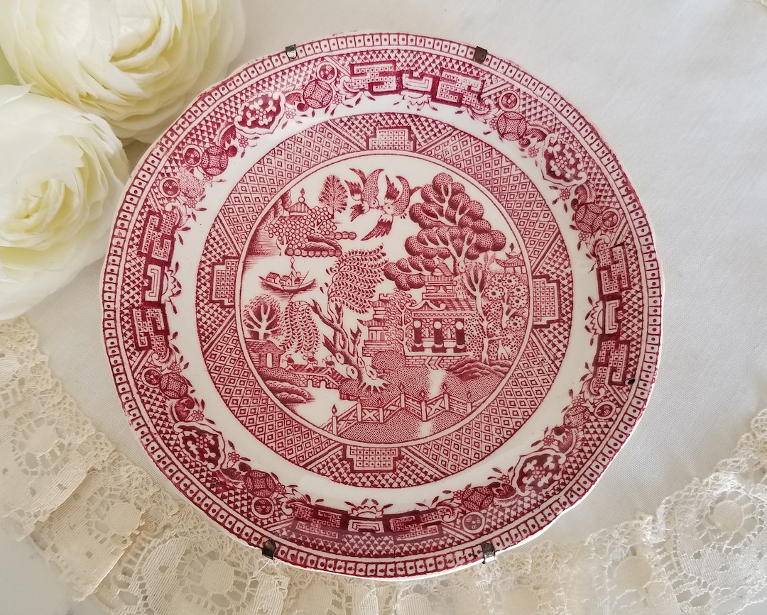 Vintage John Steventon & Sons Venton Ware Royal Willow (pink ...