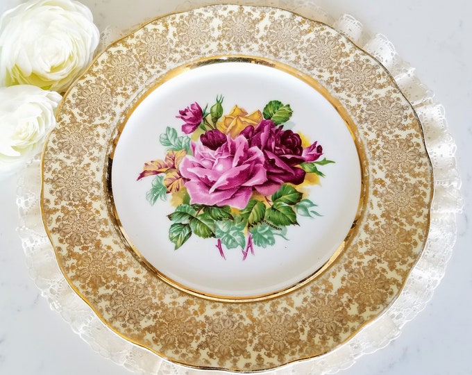 Vintage 10 3/8'' Dinner Plate, Howard Stuart, Fine Bone China Made in ...