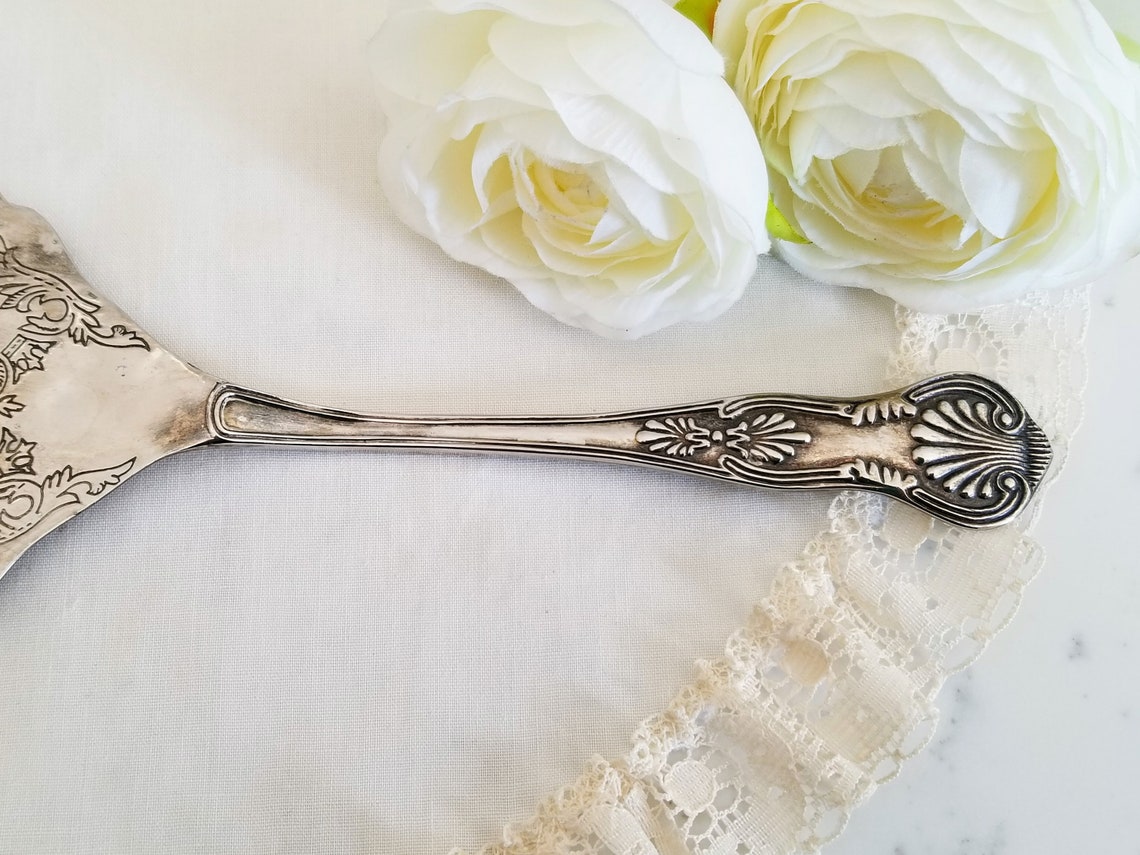 Vintage Plated Metal Cake Server Ornate Cake Server Vintage - Etsy