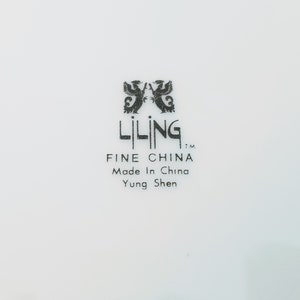 Set of 5 Vintage Liling Fine China Rimmed Soup Bowls, Pink Blue and ...