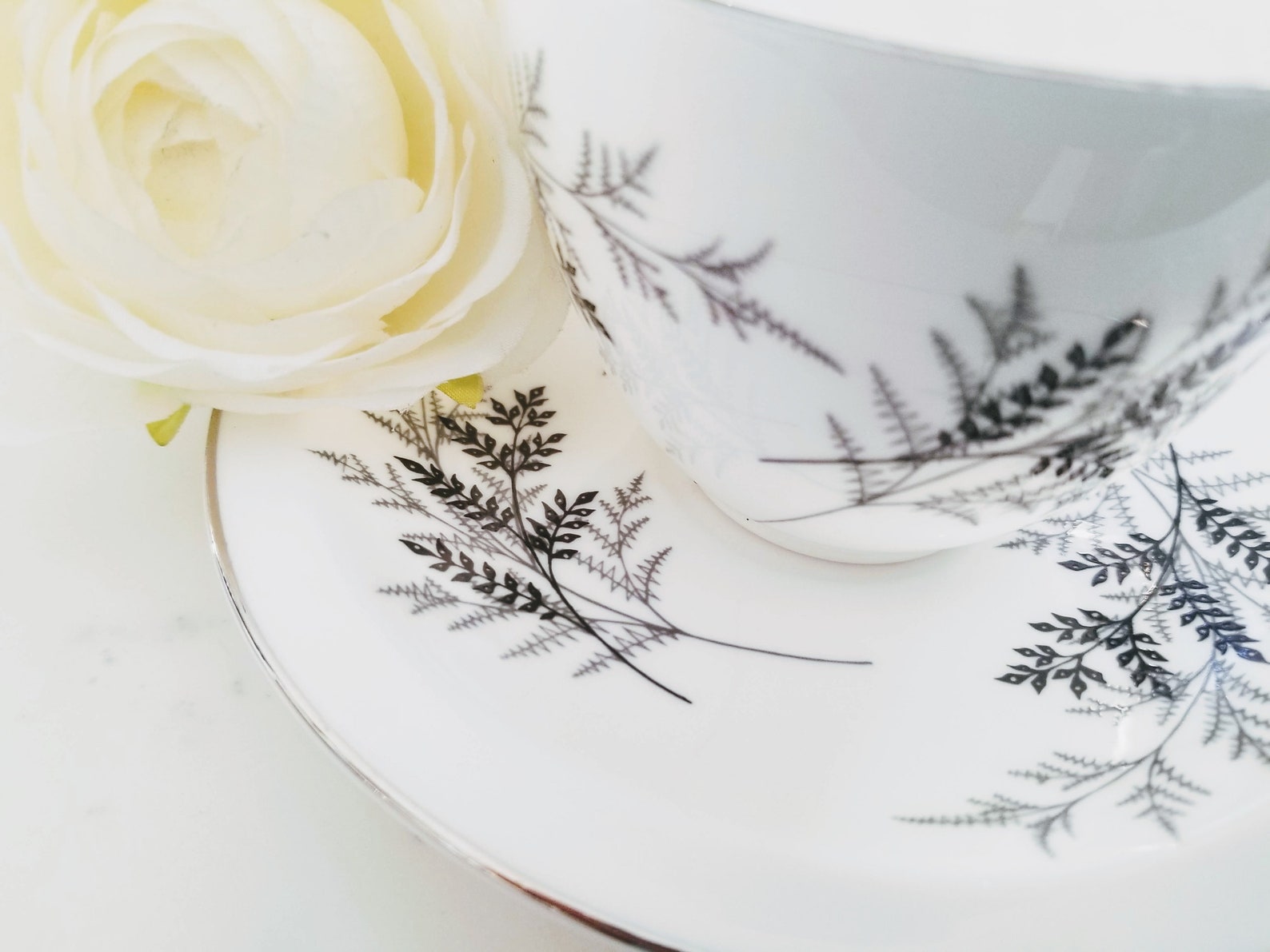 Set of 3 Vintage E.B. Foley Numbered Teacup and Saucer Sets | Etsy