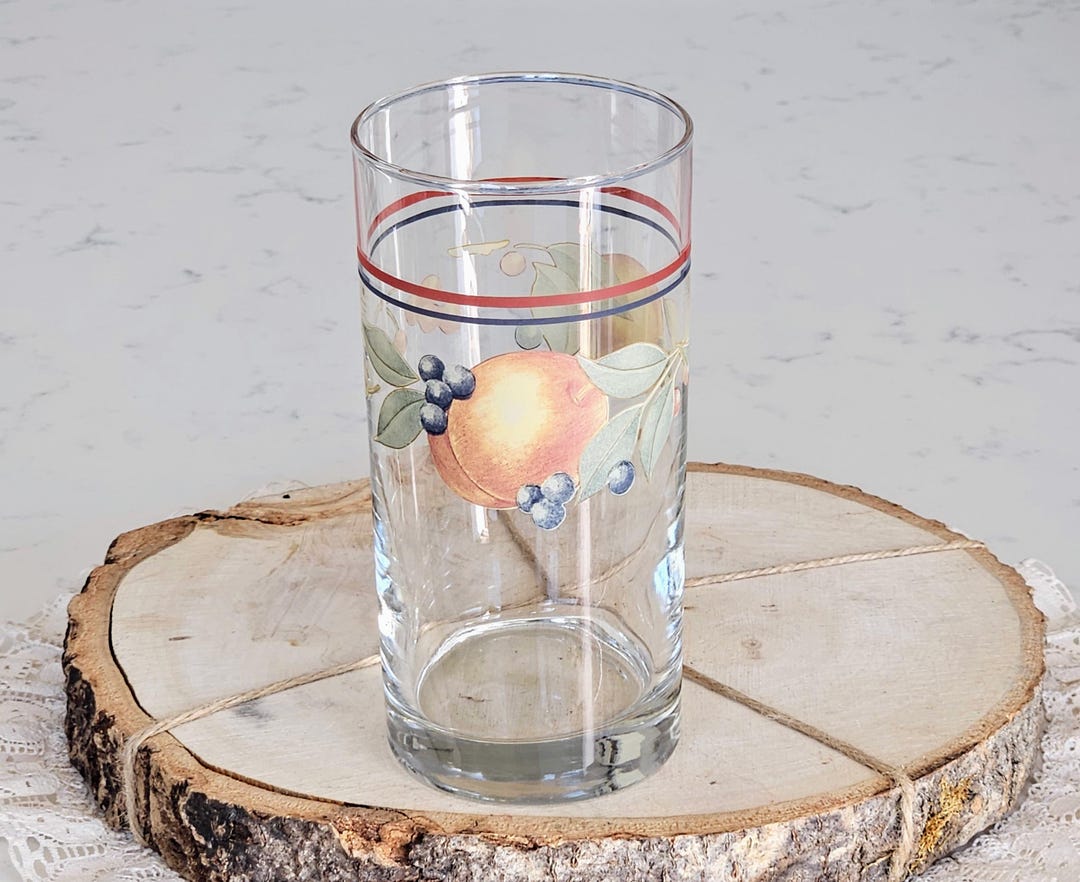 Vintage Corelle Abundance Water Tumbler/drinking Glass/highball Glass ...