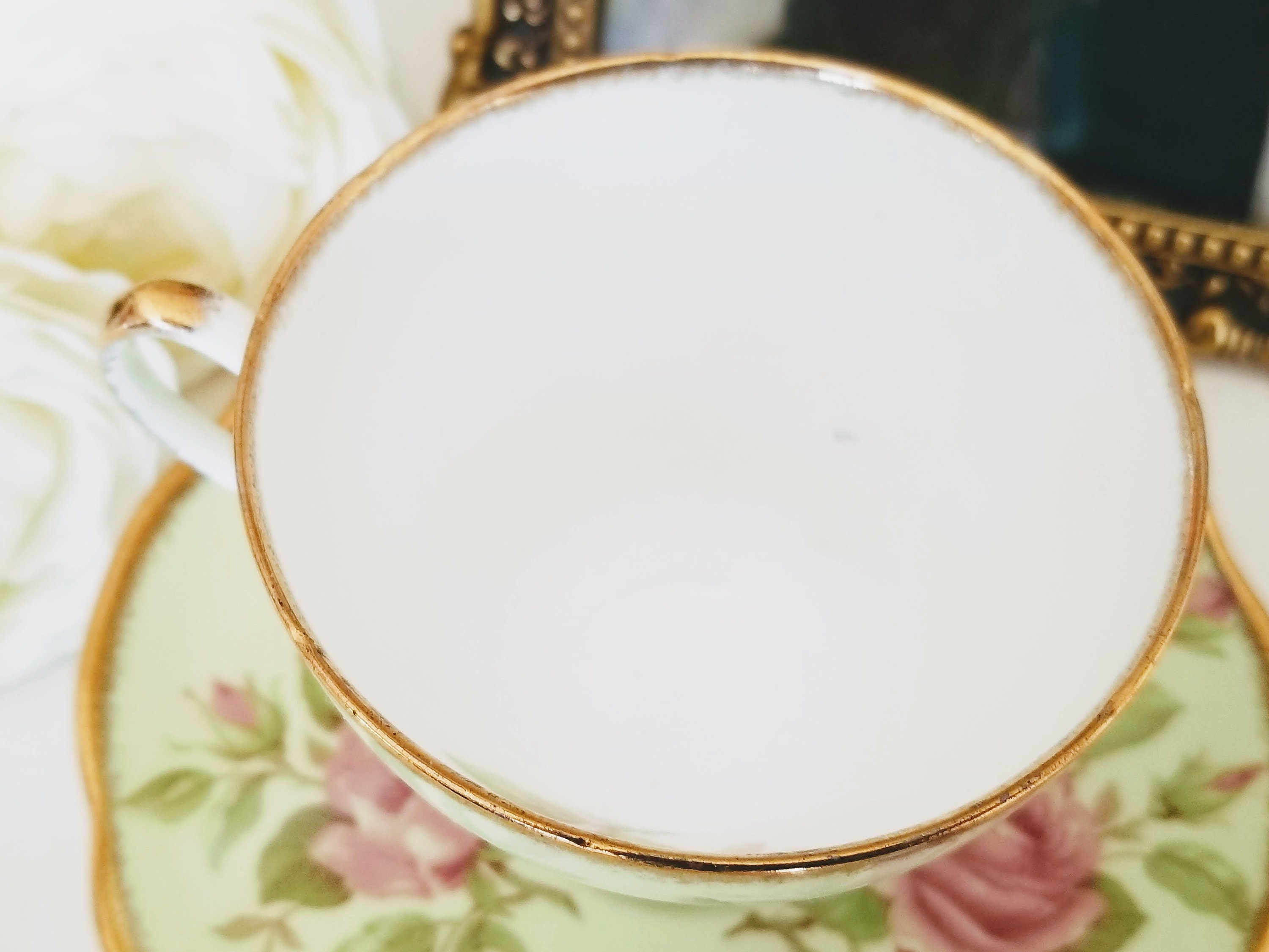 Vintage E.B Foley Teacup and Saucer Set Bone China Made in | Etsy