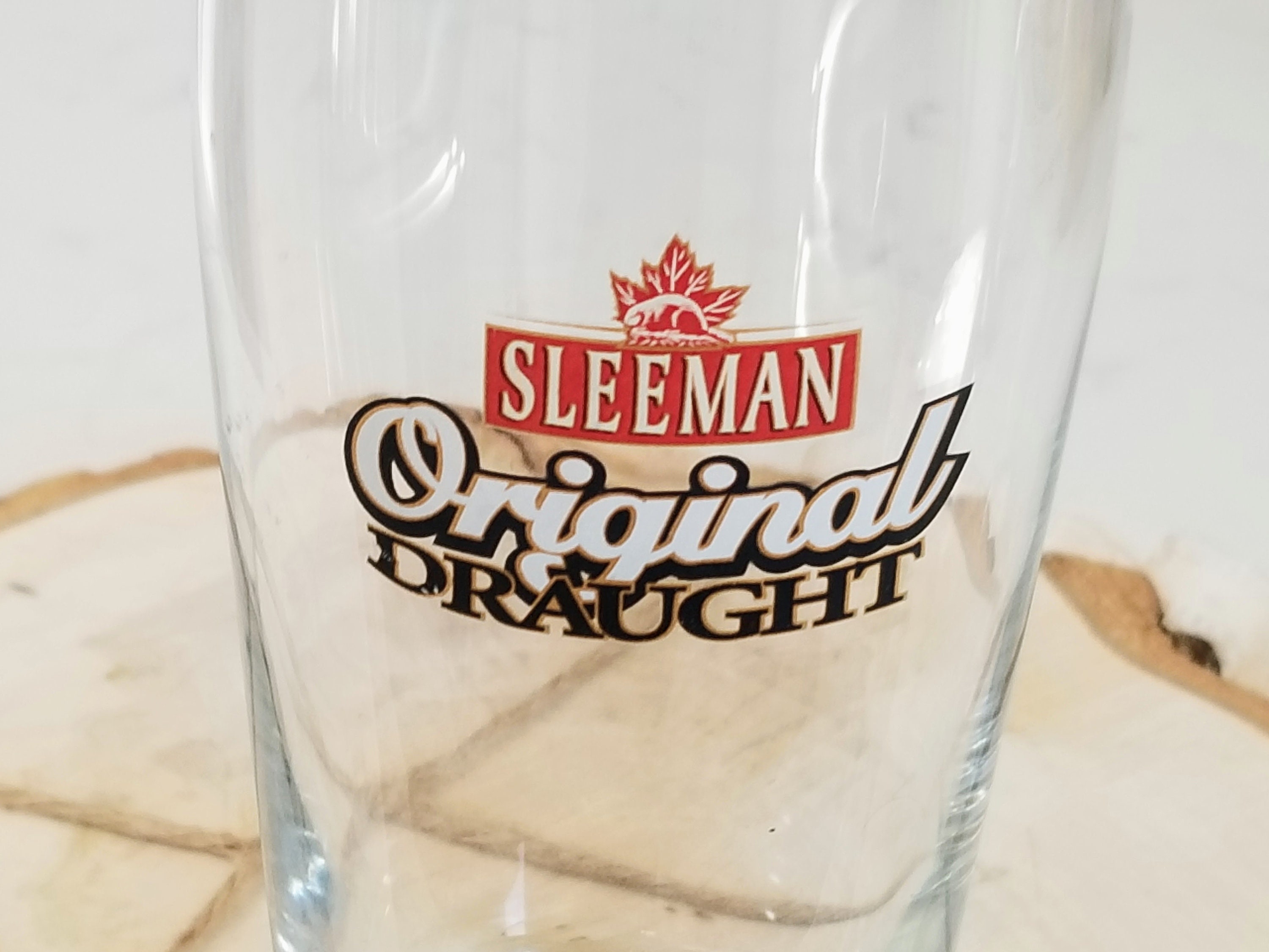 Vintage Sleeman Original Draught Beer Pint Glass Printed | Etsy