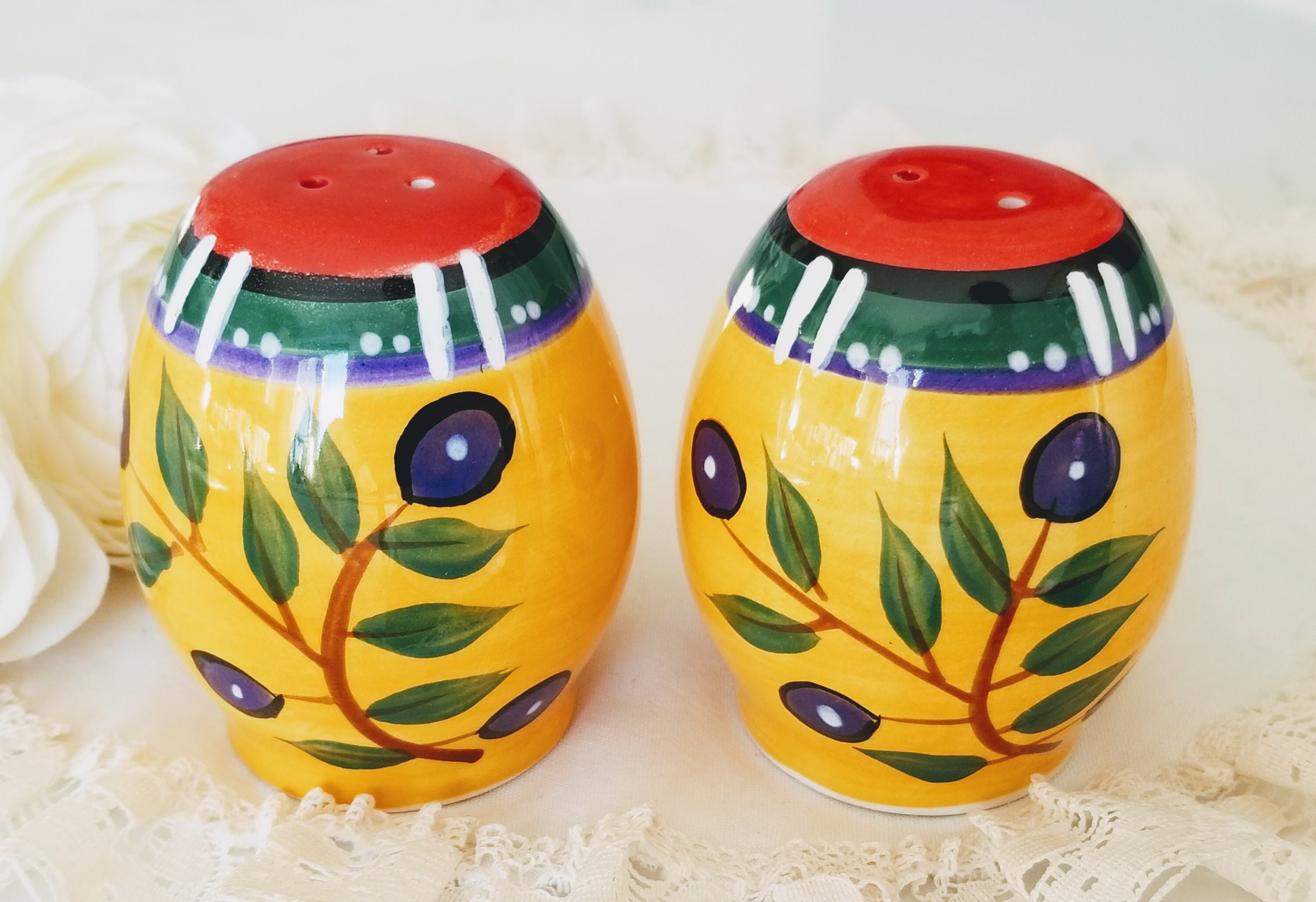 Dining & Serving Salt & Pepper Shakers Home & Living Vintage Mexican ...