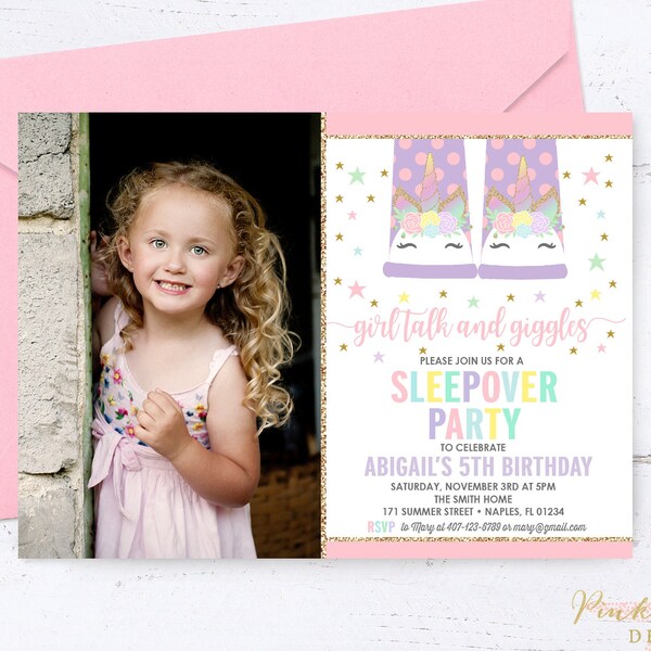 Sleepover Invitation Etsy France