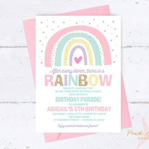 Social Distancing Drive by Birthday Parade Invitation, Quarantine Party ...