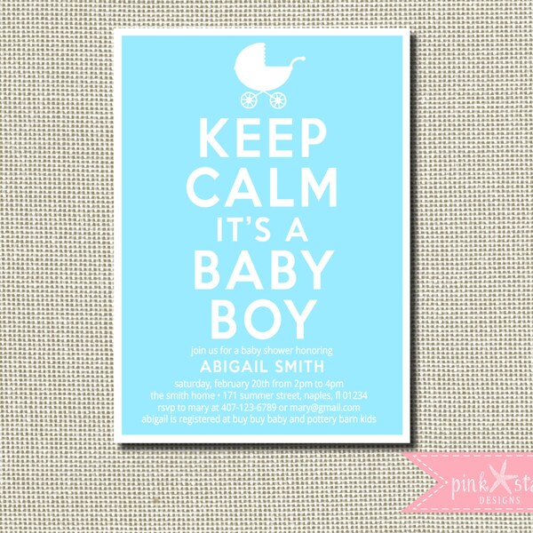 Keep Calm Invitation - Etsy