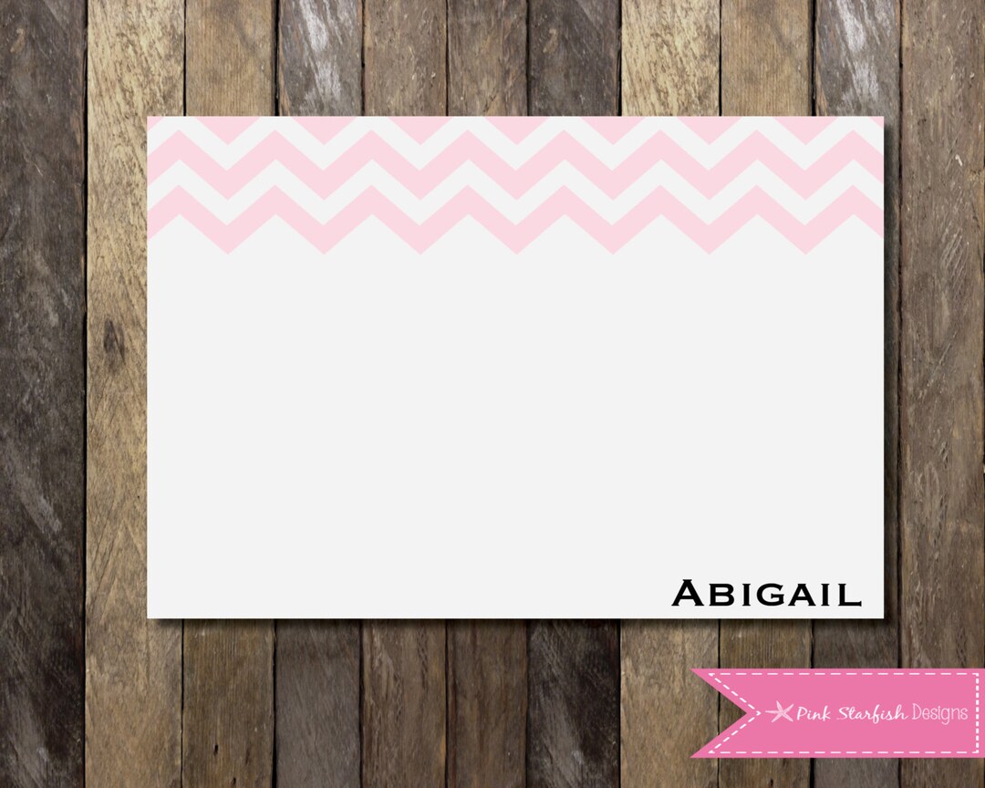 PRINTABLE Chevron Thank You Card Blank Thank You Note - Etsy