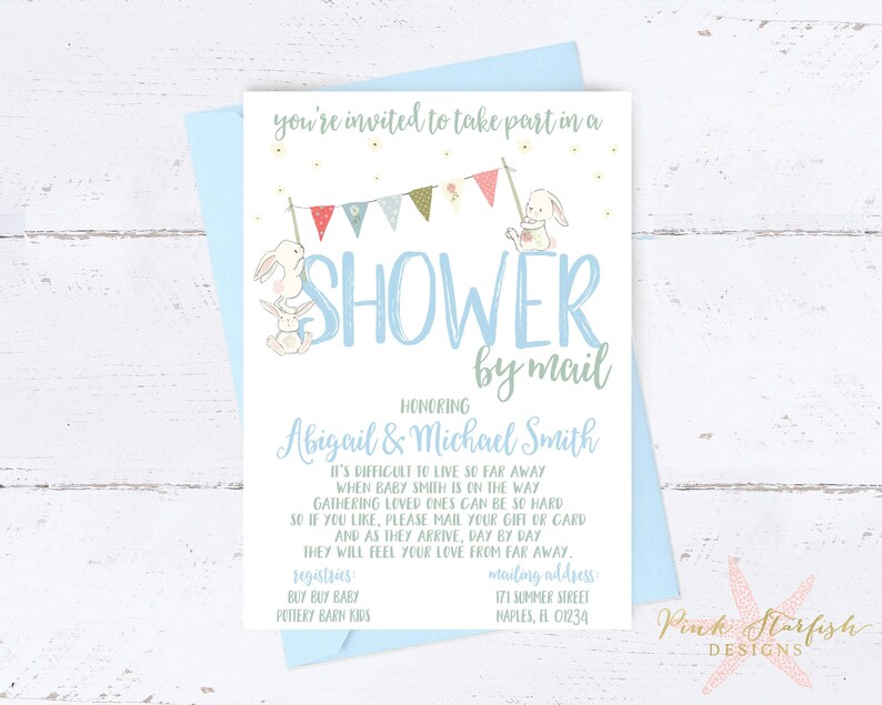Baby Shower by Mail Virtual Baby Shower Long Distance Baby - Etsy