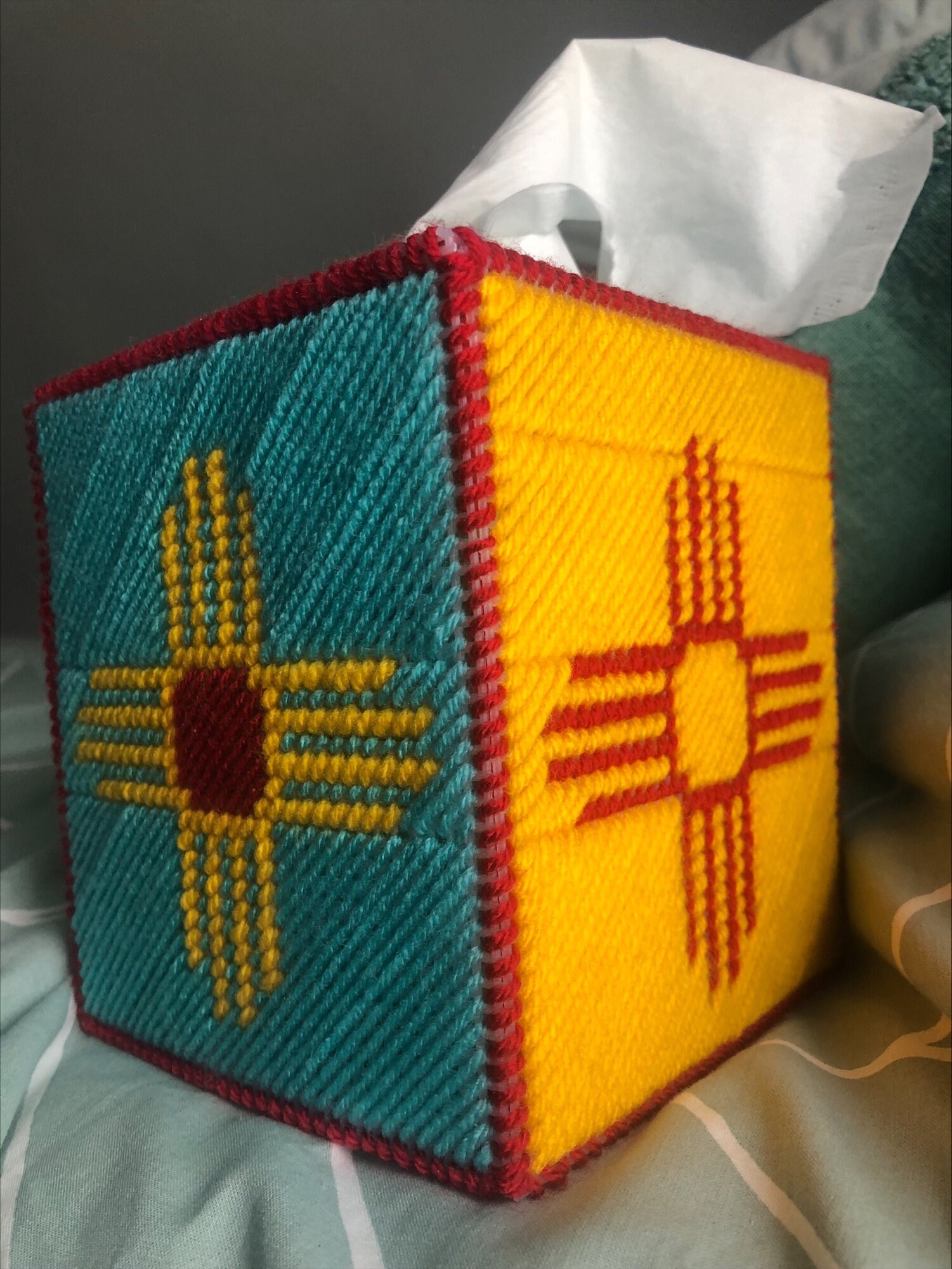 New Mexico Pattern for Plastic Canvas Tissue Box - Etsy