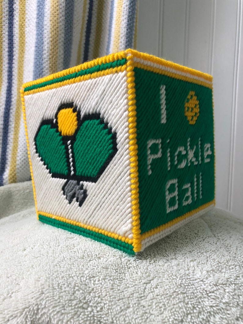 PICKLEBALL Plastic Canvas PDF PATTERN Tissue Box Cover - Etsy