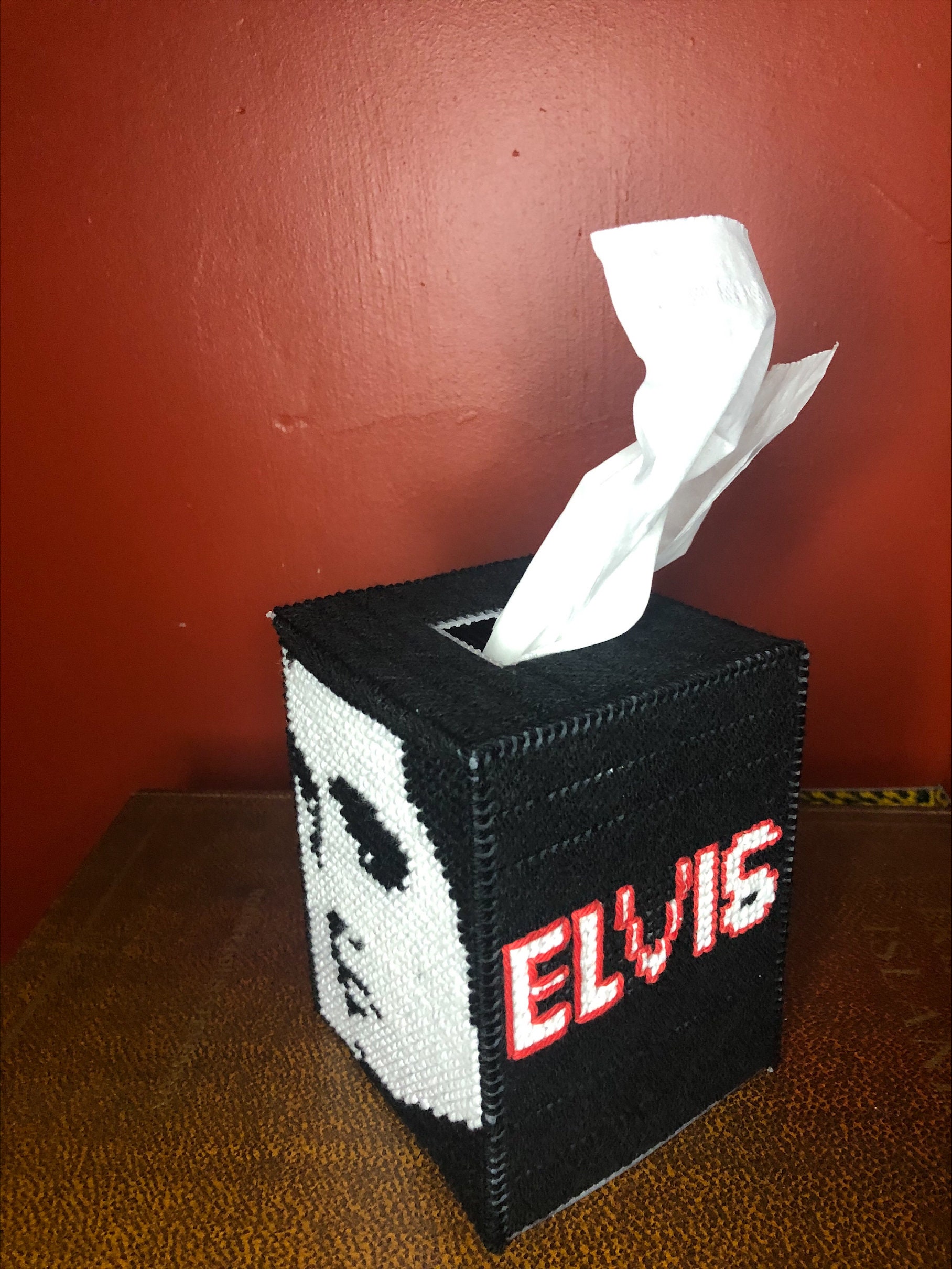 ELVIS PATTERN for Plastic Canvas Tissue Box Topper Digital PDF - Etsy